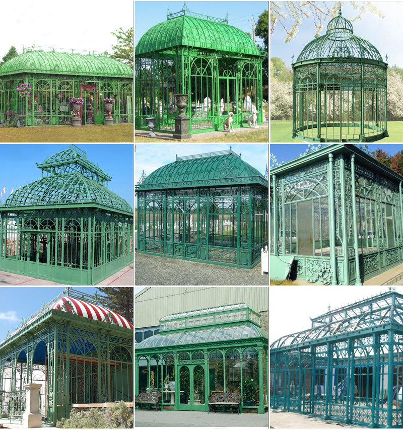Buying outdoor steel metal small round pavilion for patio design ...